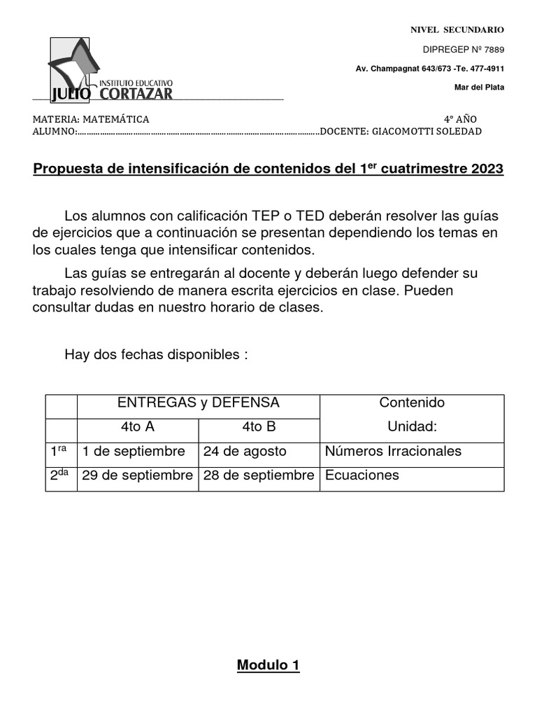 Modulos Comp. 4to 1er Cuatri | PDF | Desigualdad (Matemáticas ...