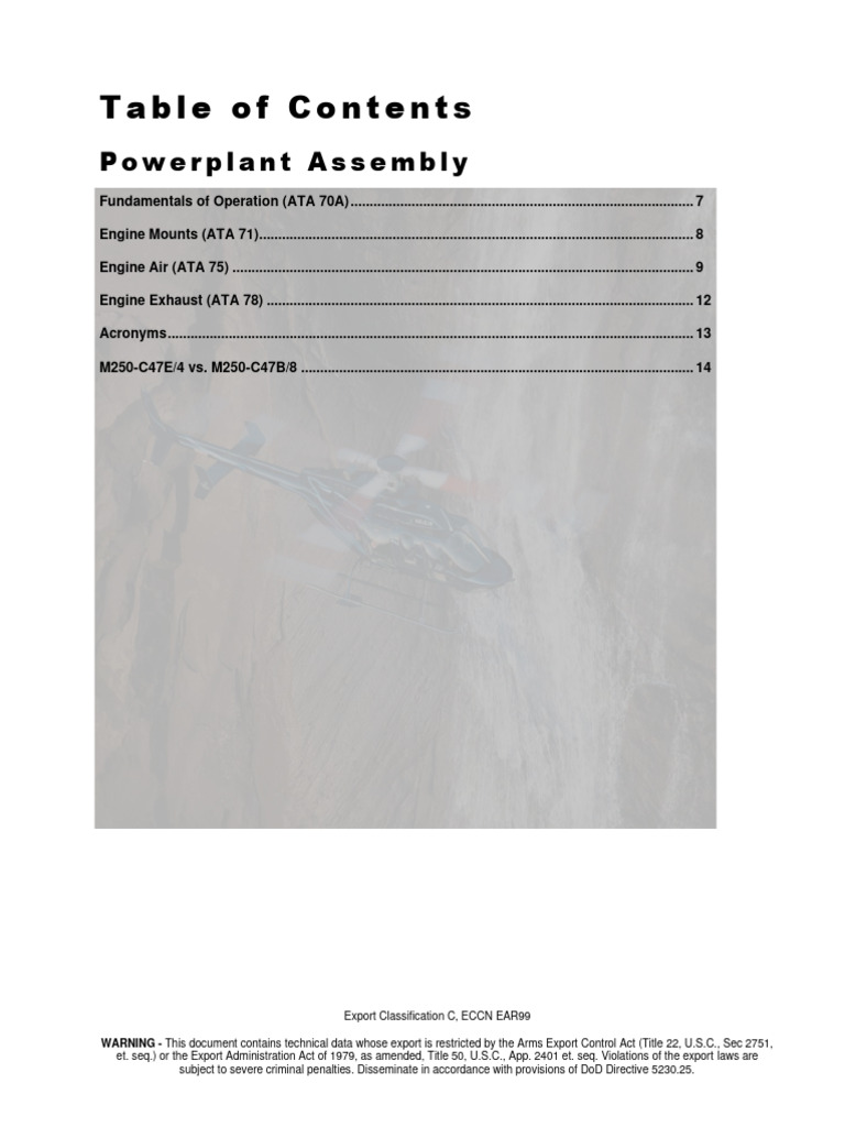 Export Classification C: ECCN EAR99 Guide | PDF | Turbine | Engines
