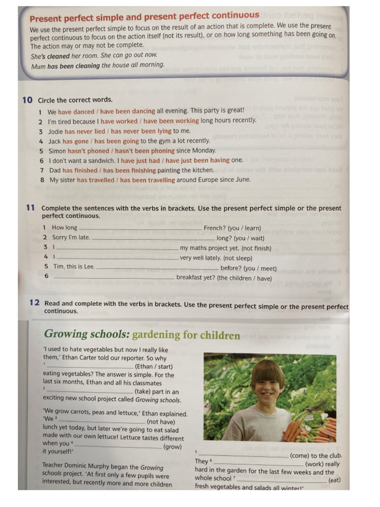 Present Perfect vs. Present Perfect Continuous. B1 - B1 Plus. | PDF