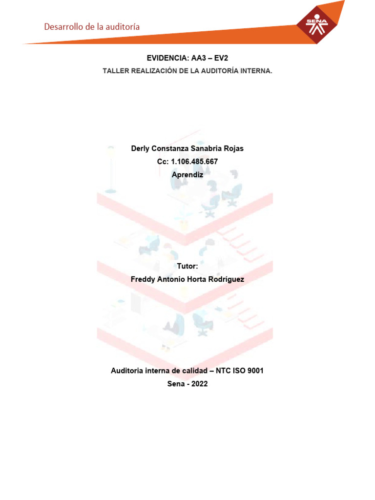 Taller de Realizacion AA3_Ev2_Derly-Sanabria | PDF | Auditoría | Contralor