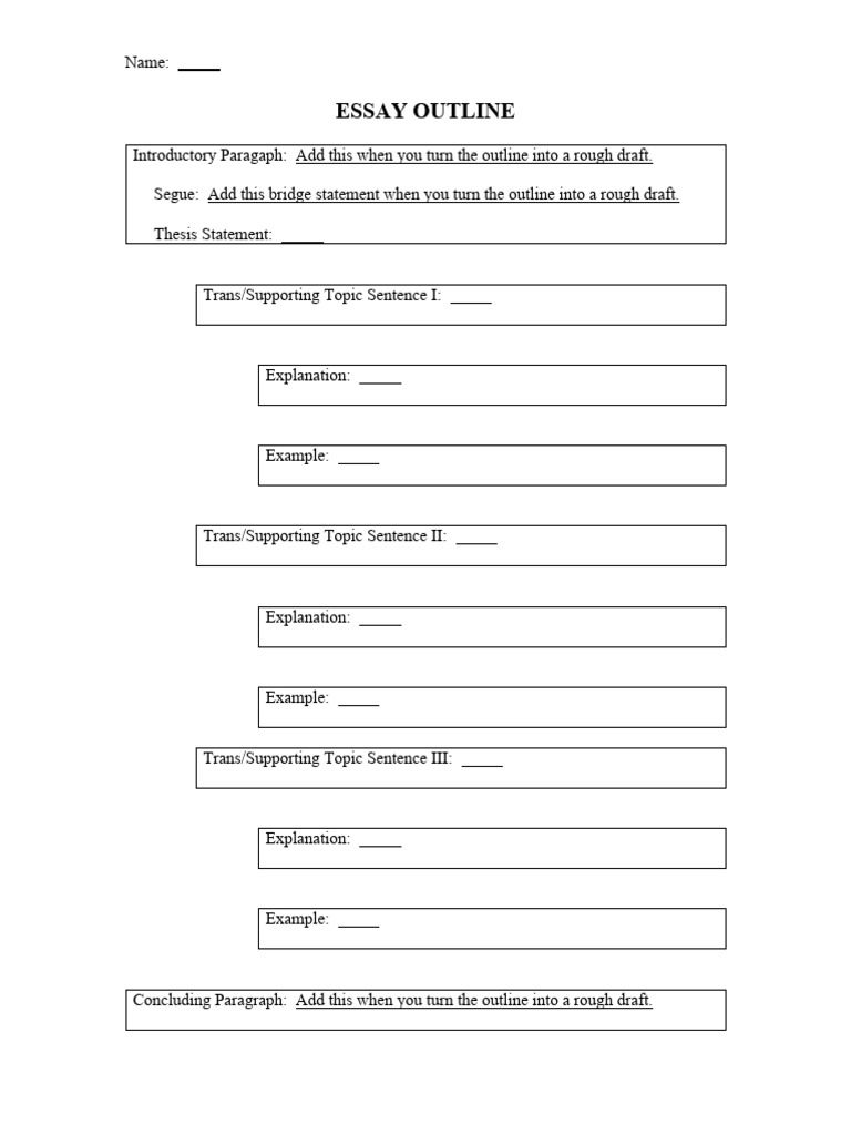 Essay Outline With Text Boxes MODIFIED | PDF | Language Arts & Discipline