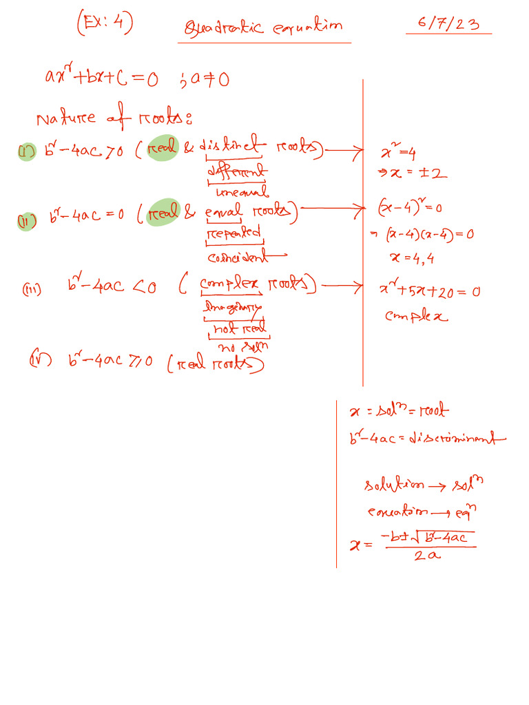 Quadratic Equations 1 | PDF