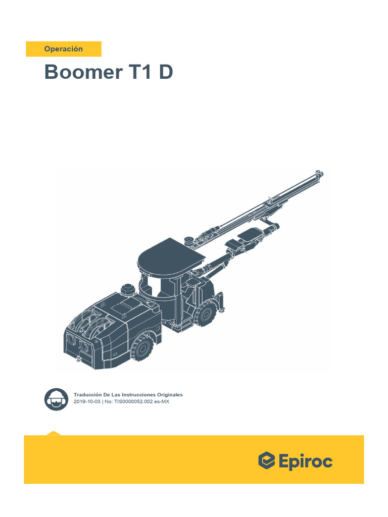 Boomer T1 D - Operation | PDF | Perforación | Motores