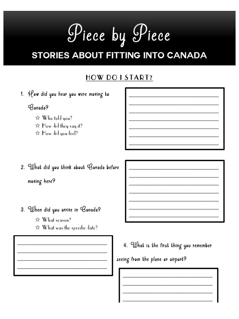 Narrating My Immigration Story With Space | PDF