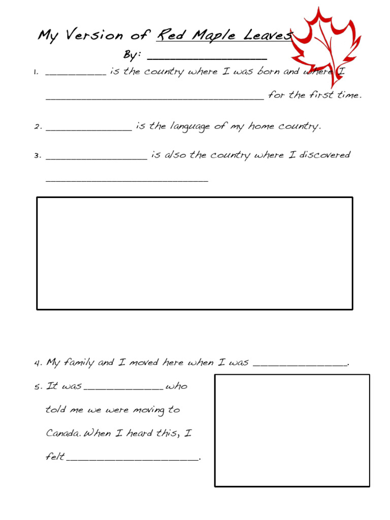 My Version of Red Maple Leaves | PDF