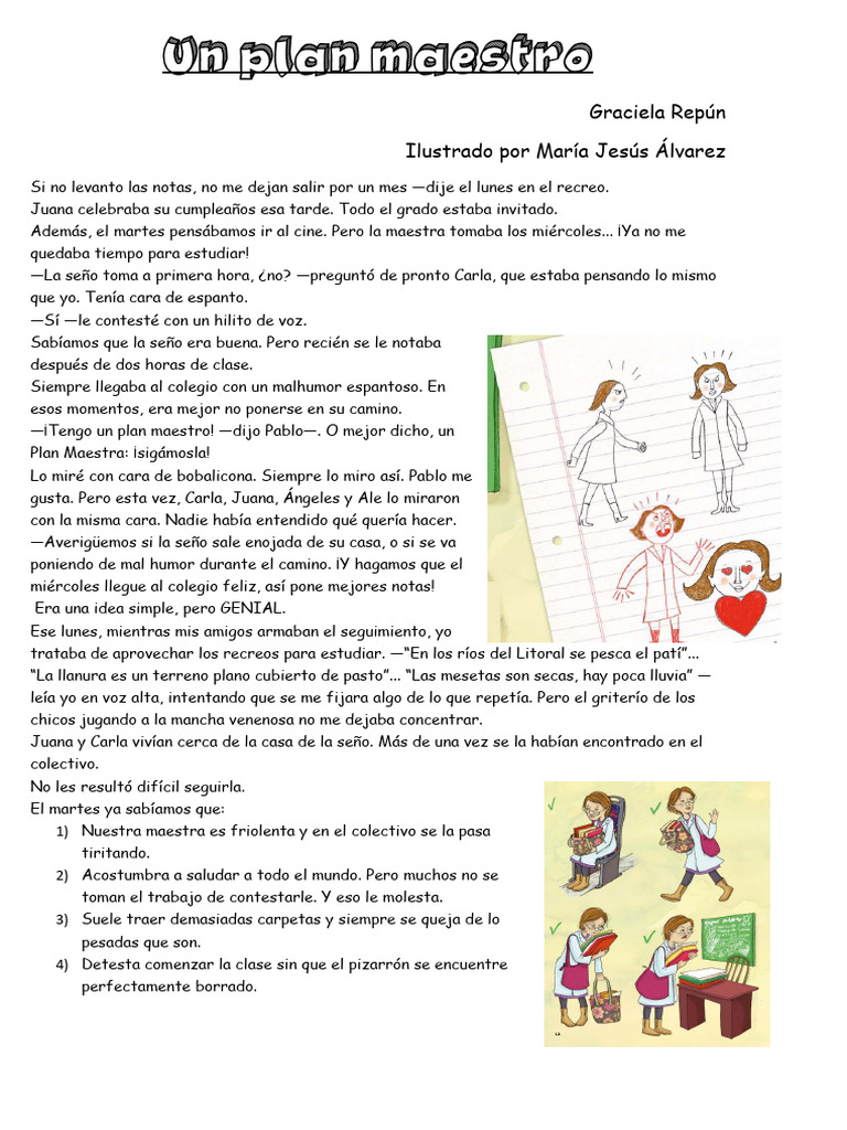 Cuento Un Plan Maestro | PDF