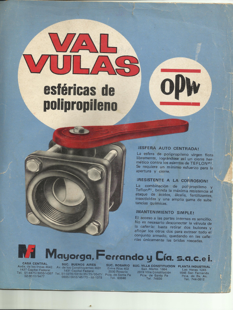 Válvulas Esféricas - OPW | PDF