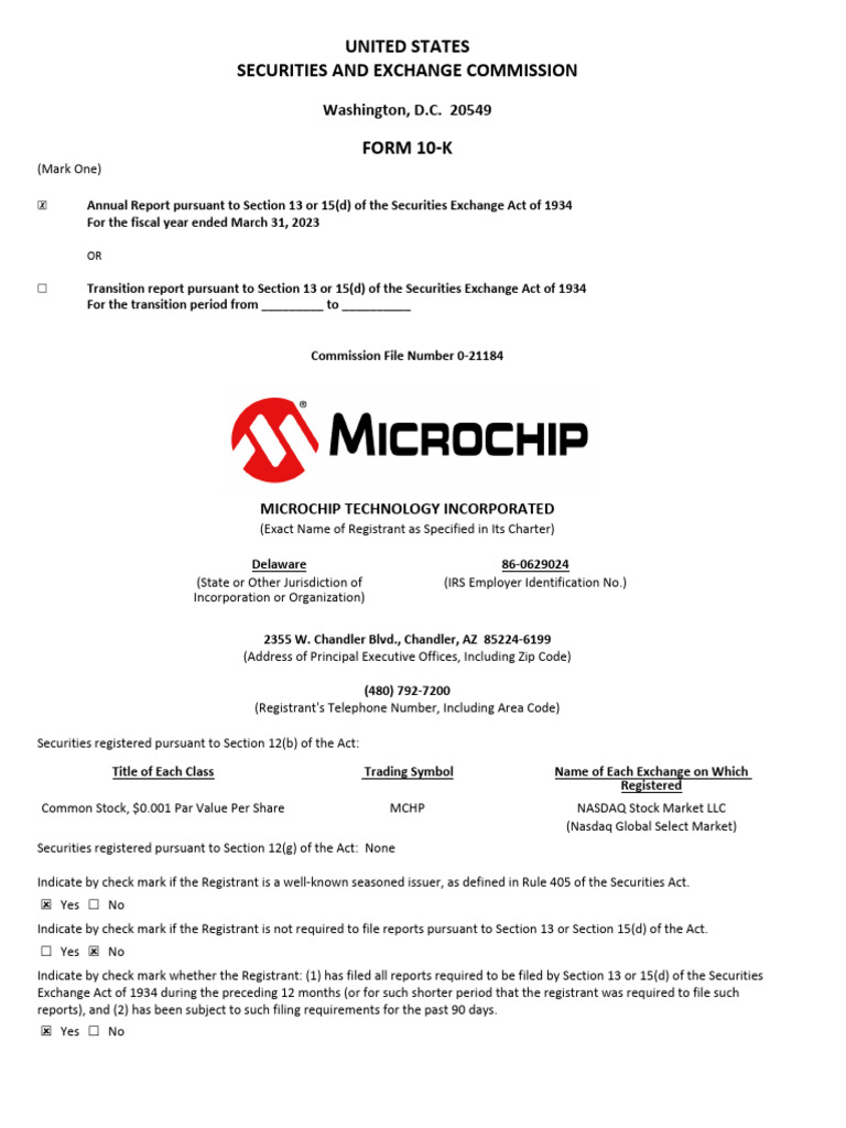 10-K Filed 5-25-2023 | PDF | Mixed Signal Integrated Circuit ...
