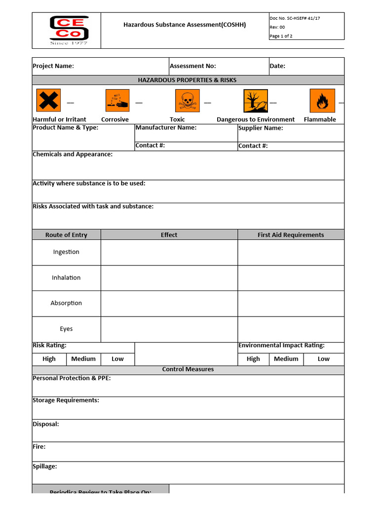 HSEF#41.Hazardous Substance Assessment | PDF | Law