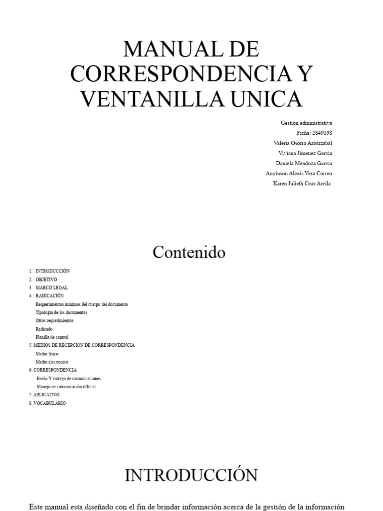 Manual de Correspondencia y Ventanilla Unica | PDF | Informática