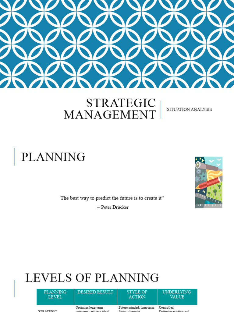 Situation Analysis | PDF | Strategic Management | Strategic Planning