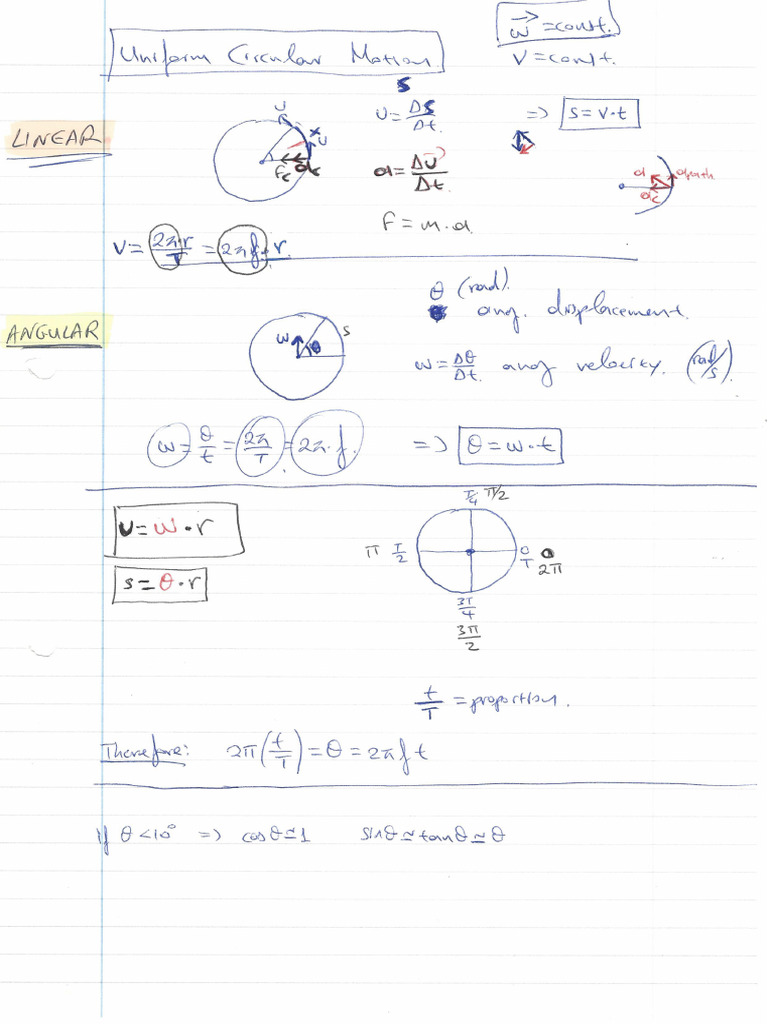 Circular Motion 1 | PDF