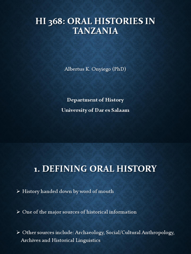 Oral Histories 3 | Download Free PDF | Anthropology | Storytelling