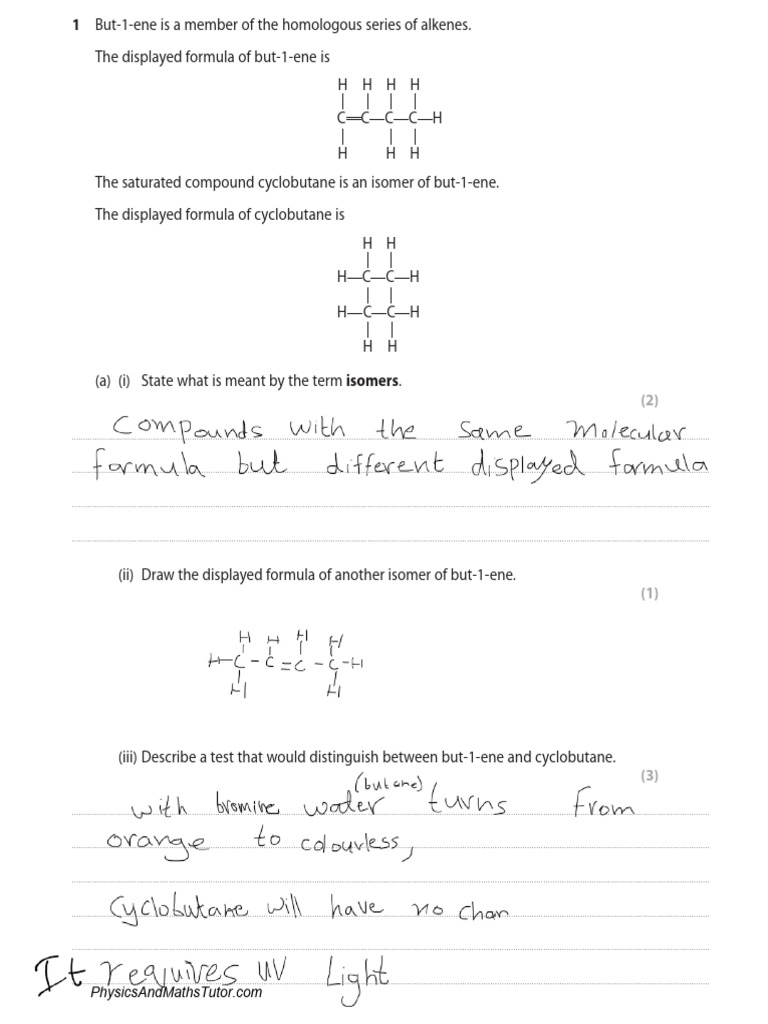 Alkanes Qp Answered Pdf Gasoline Petroleum