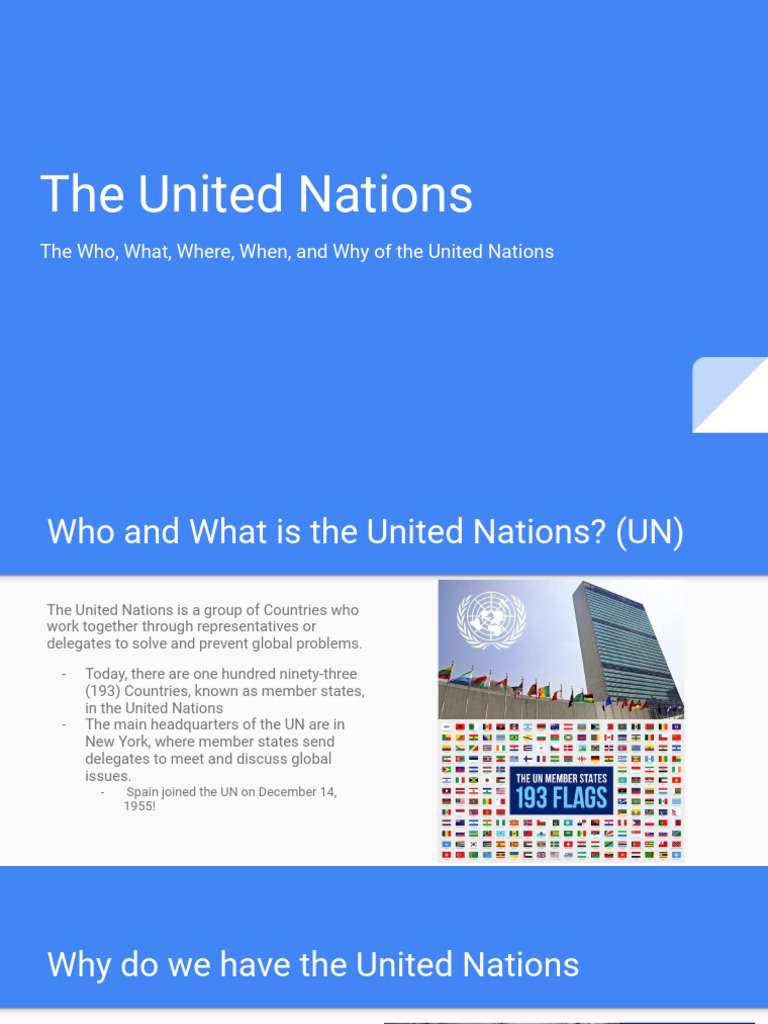 The United Nations | PDF