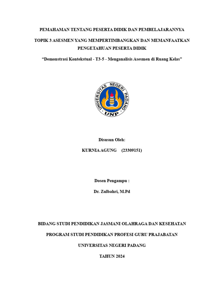 T3-5.a Demonstrasi Kontekstual-Nyimas Vingki - 3 | PDF