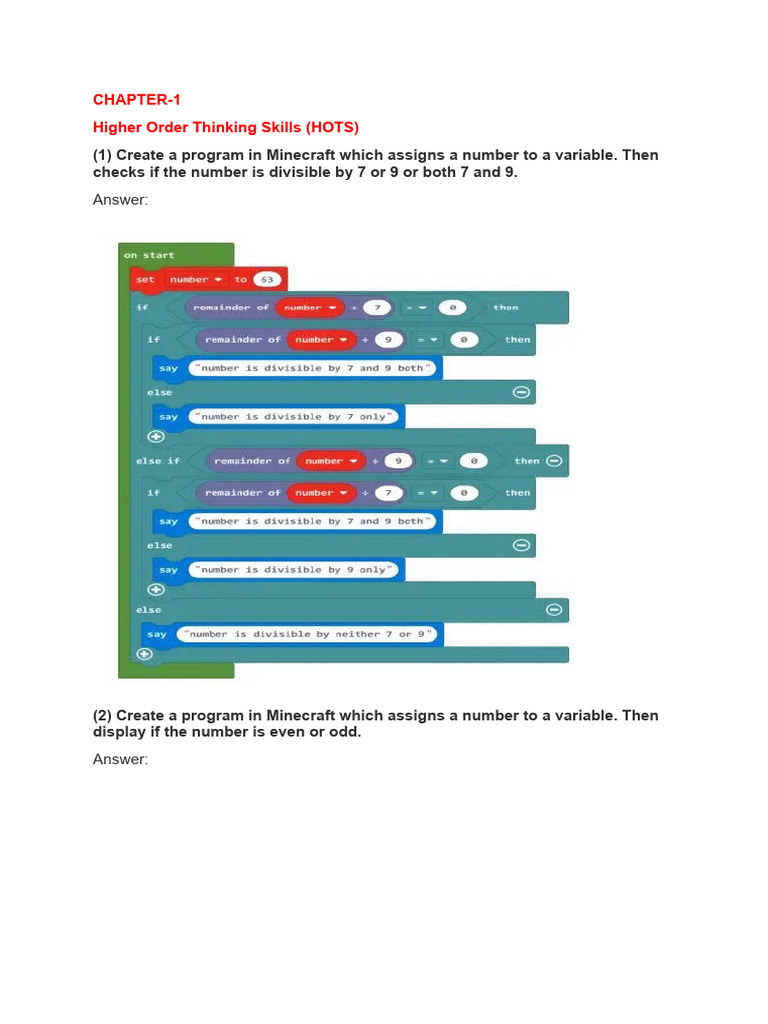 Class-8-Hots and Ap | PDF | Control Flow | Algorithms