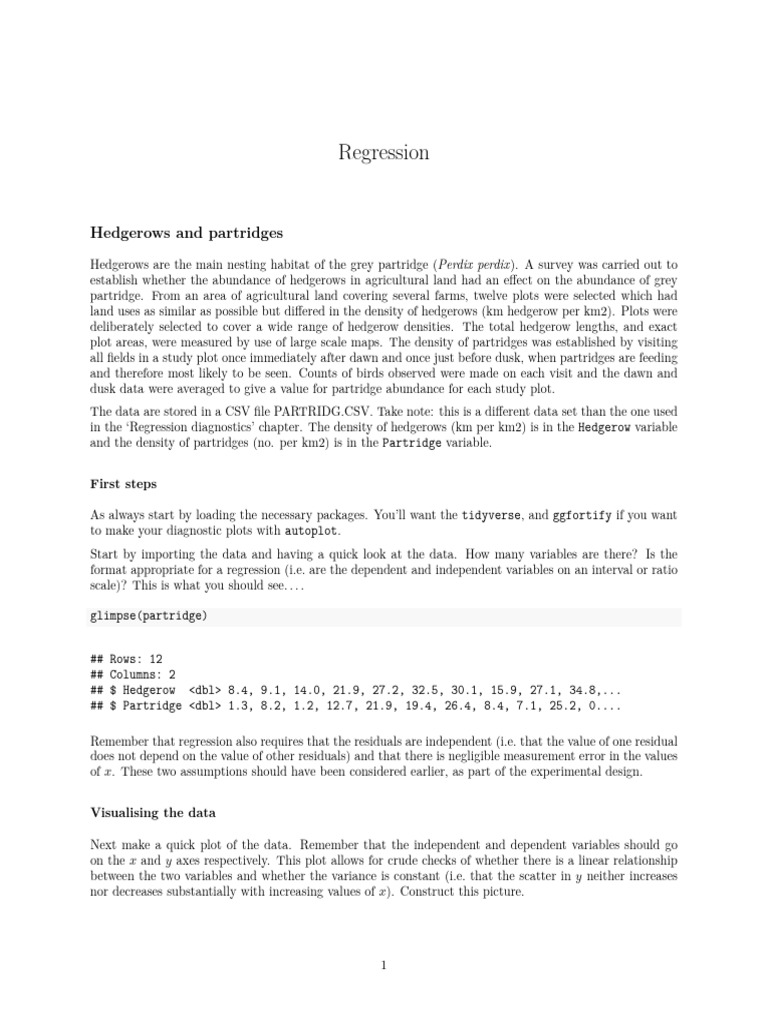 A6 Regression Challenge ANSWERS | Download Free PDF | Errors And Residuals | Coefficient Of ...