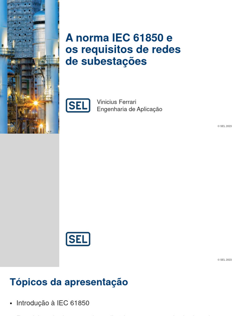 6 - A Norma IEC 61850 | PDF | Rede de computadores | Comutador de rede