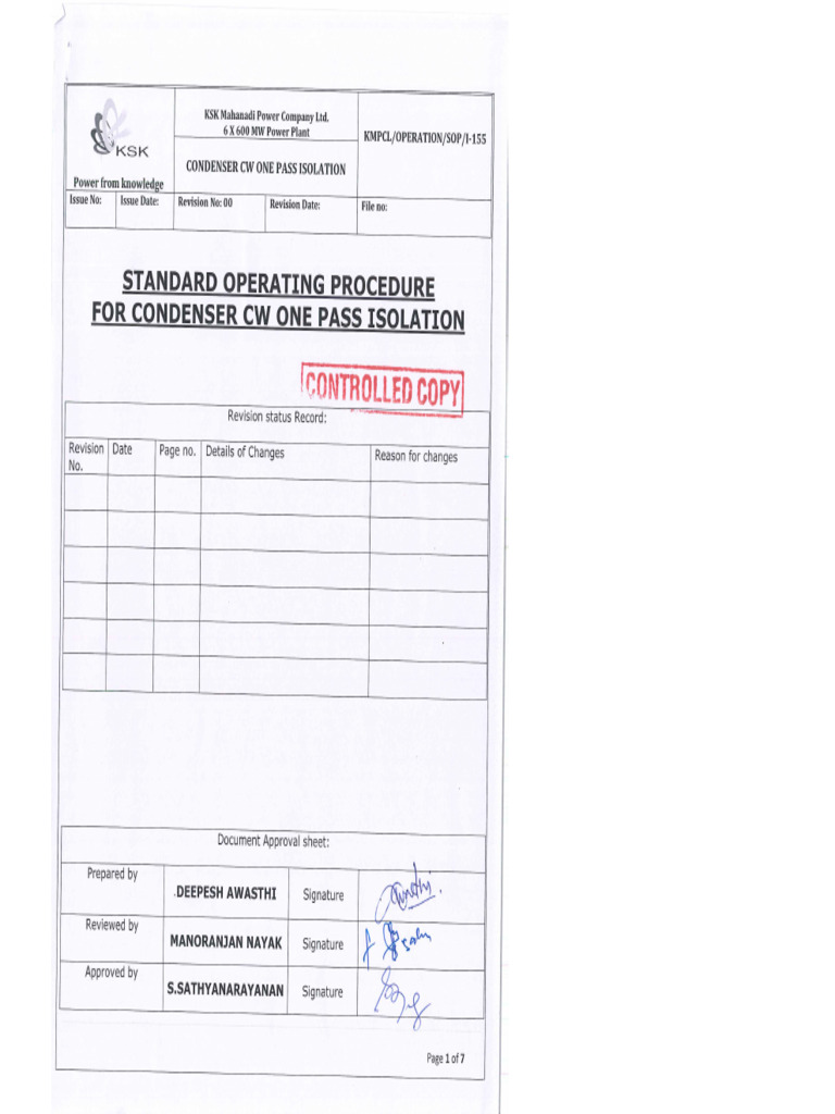 Condenser CW One Pass Isolation 600mw | PDF