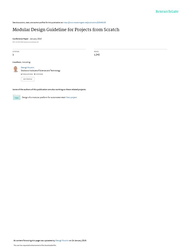 Modular Design Guideline For Projects From Scratch | PDF | Modularity | Modular Programming