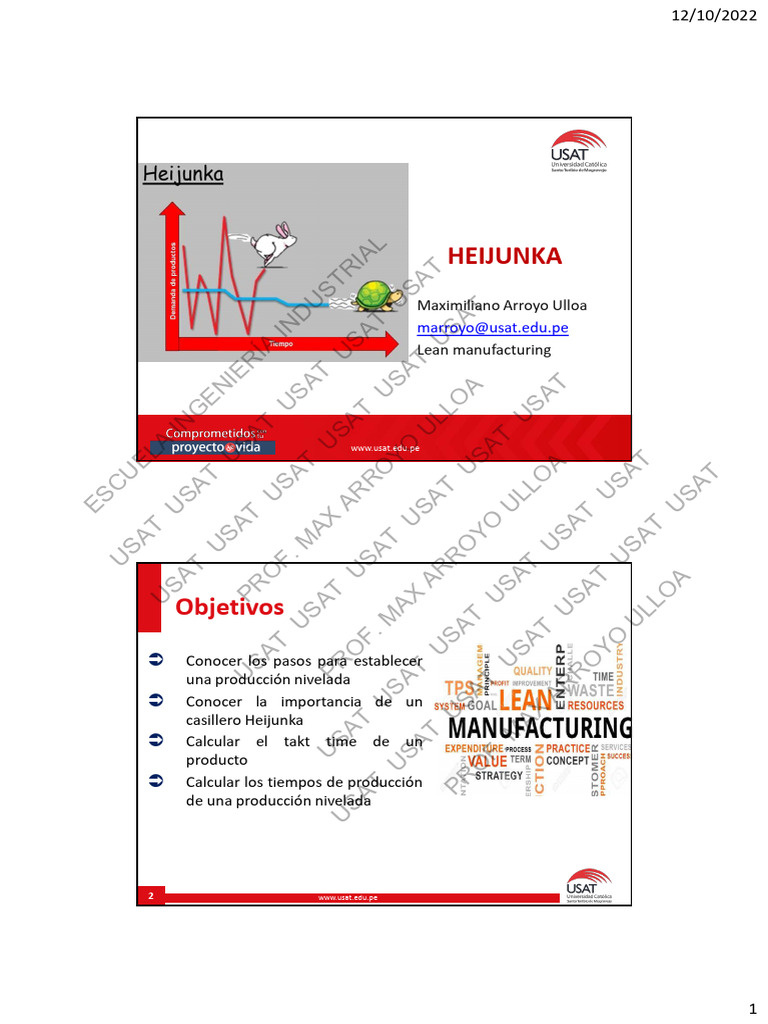 SESION 16 - Heijunka | PDF | Economias