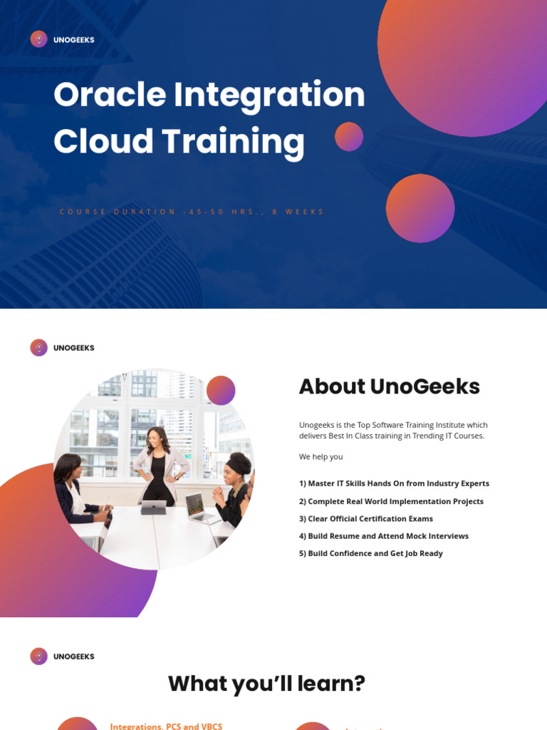 1.unogeeks Oracle Integration Cloud OIC Course Details | PDF | Cloud ...