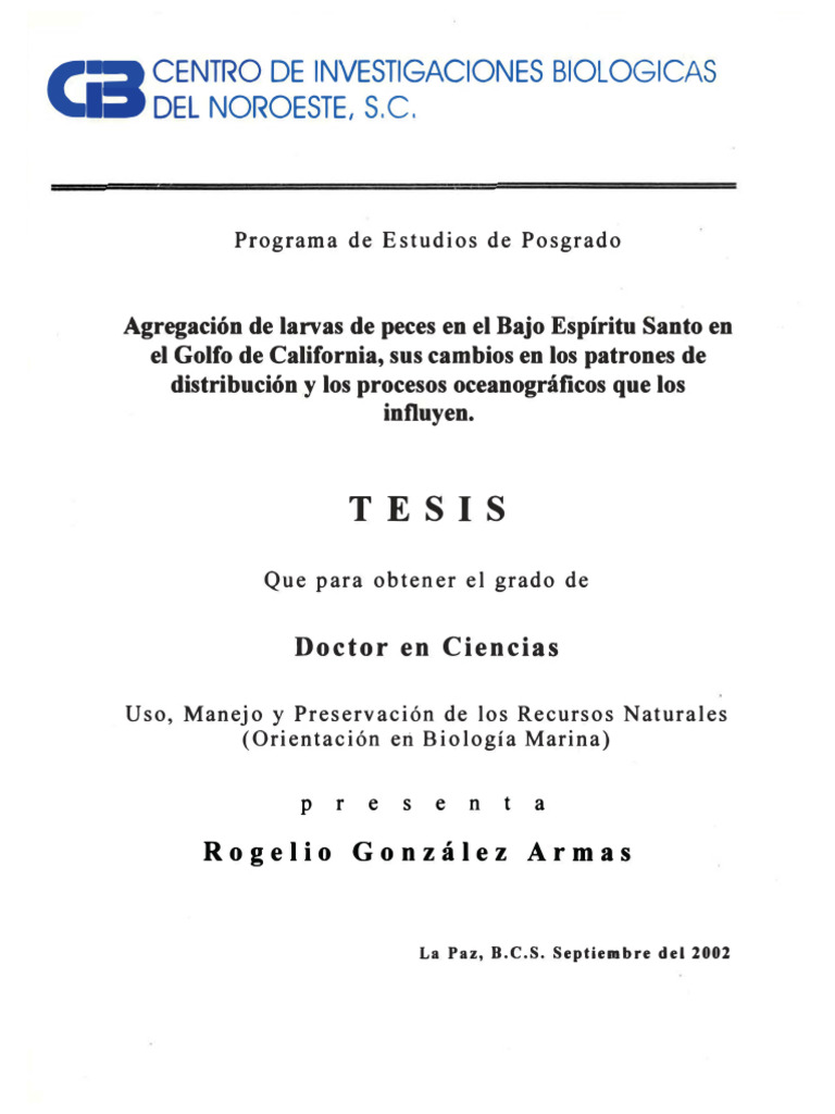 Gonzalez - R TESIS | PDF