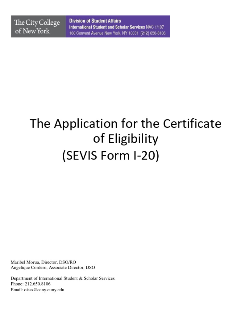 CUNY I-20 Application & GDPR Guide | PDF | Banks | Undergraduate Education