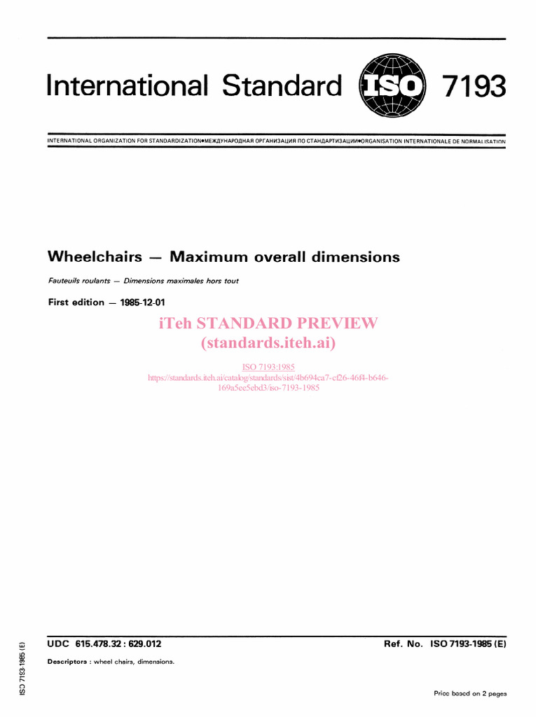 Iso 7193 1985 | Download Free PDF | International Organization For ...