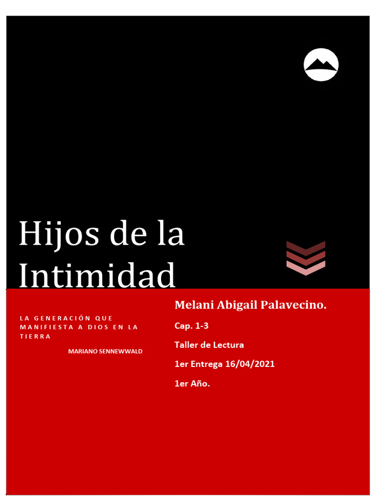 Hijos de La Intimidad Cap. 1-3 | PDF | Amor | Dios