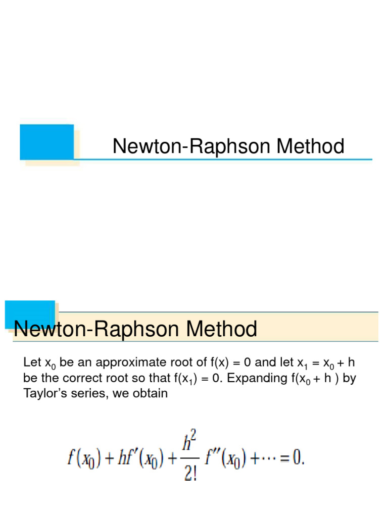 Newton-Raphson & Secant Method | PDF Newton-Raphson & Secant Method | PDF