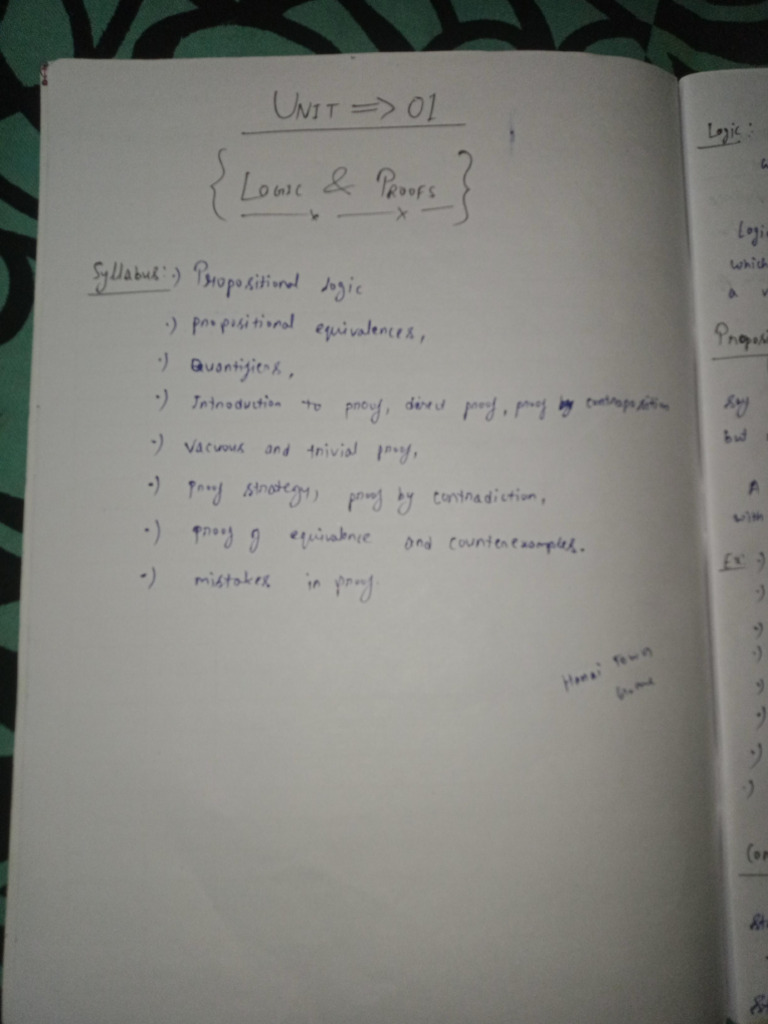 Maths Unit 1 Notes | PDF