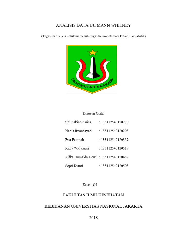Analisis Data Uji Mann Whitney | PDF