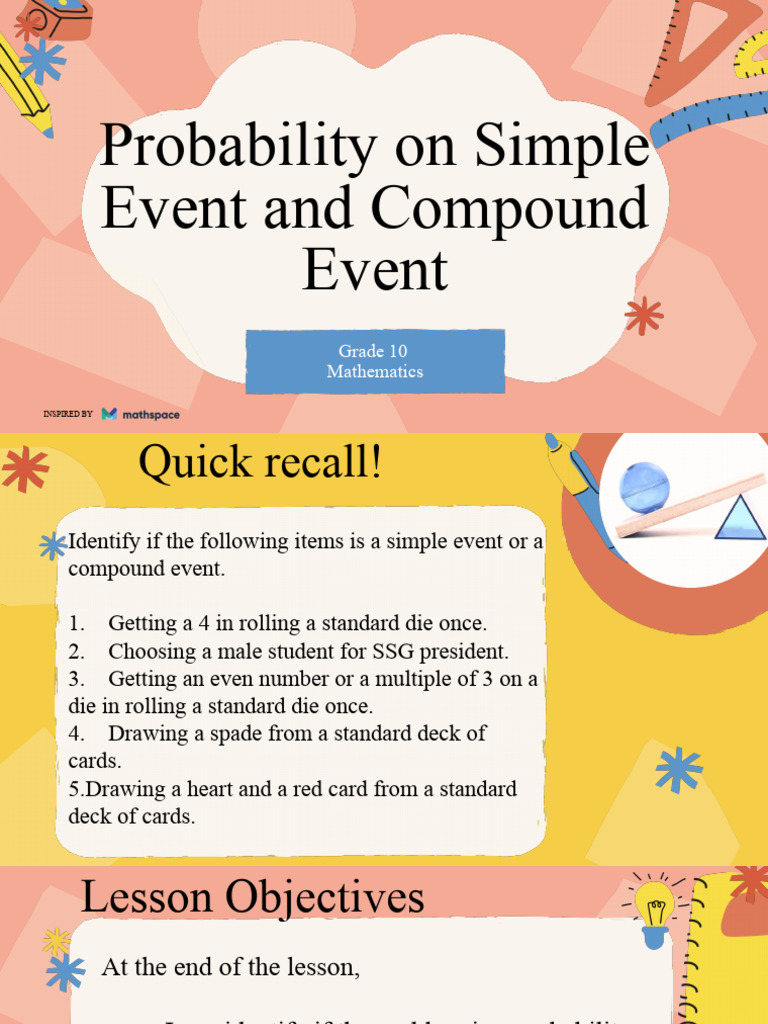 Understanding Simple and Compound Events | PDF | Probability ...