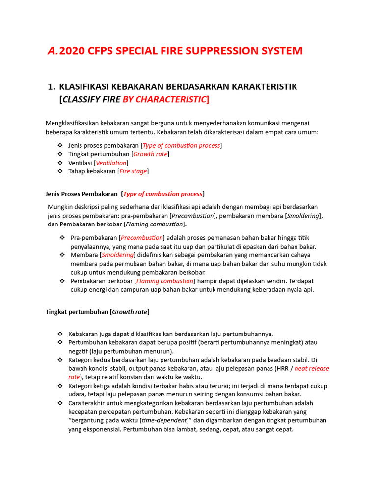 Nfpa Certified Fire Protecction Specialist CFPS® Special Fire Suppression Systems | PDF
