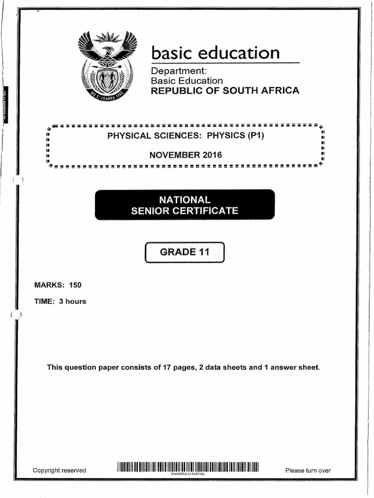 Phy P1 Nov Qpmemo | PDF