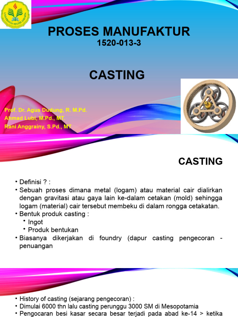 Pertemuan 2 Casting | PDF
