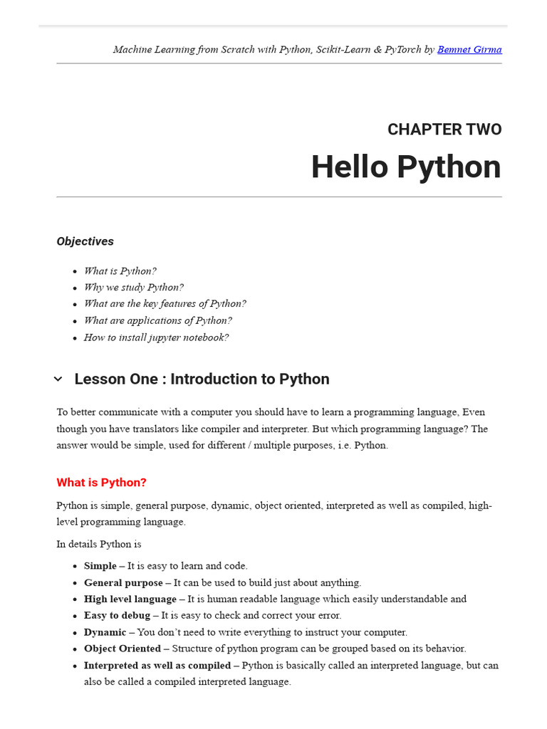 02 Chapter Two - Hello Python | PDF | Art | Computers