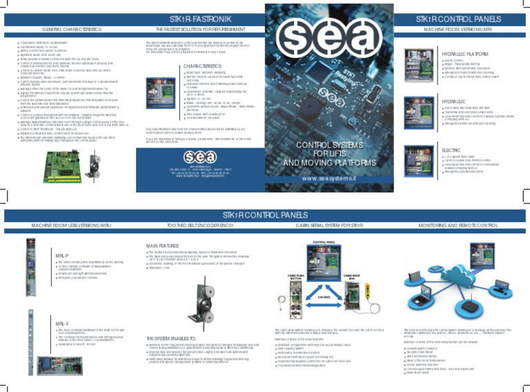 Sea-Systems Catalogo en | PDF | Elevator | Manufactured Goods