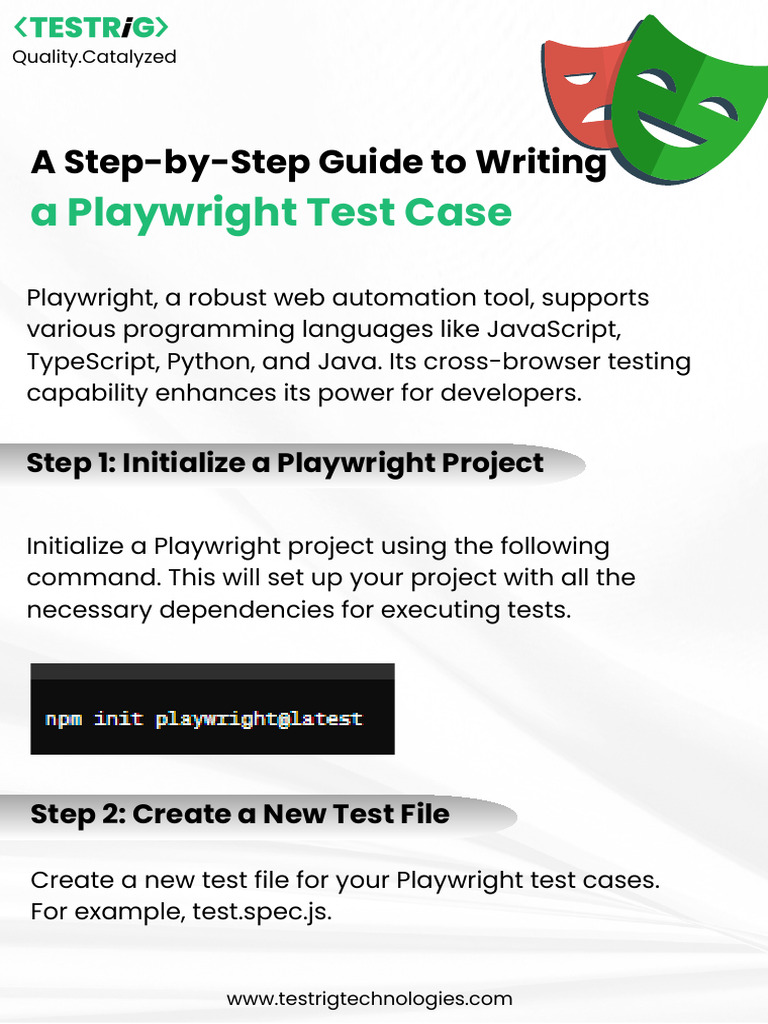 step-by-step guide on writing Playwright test cases | PDF