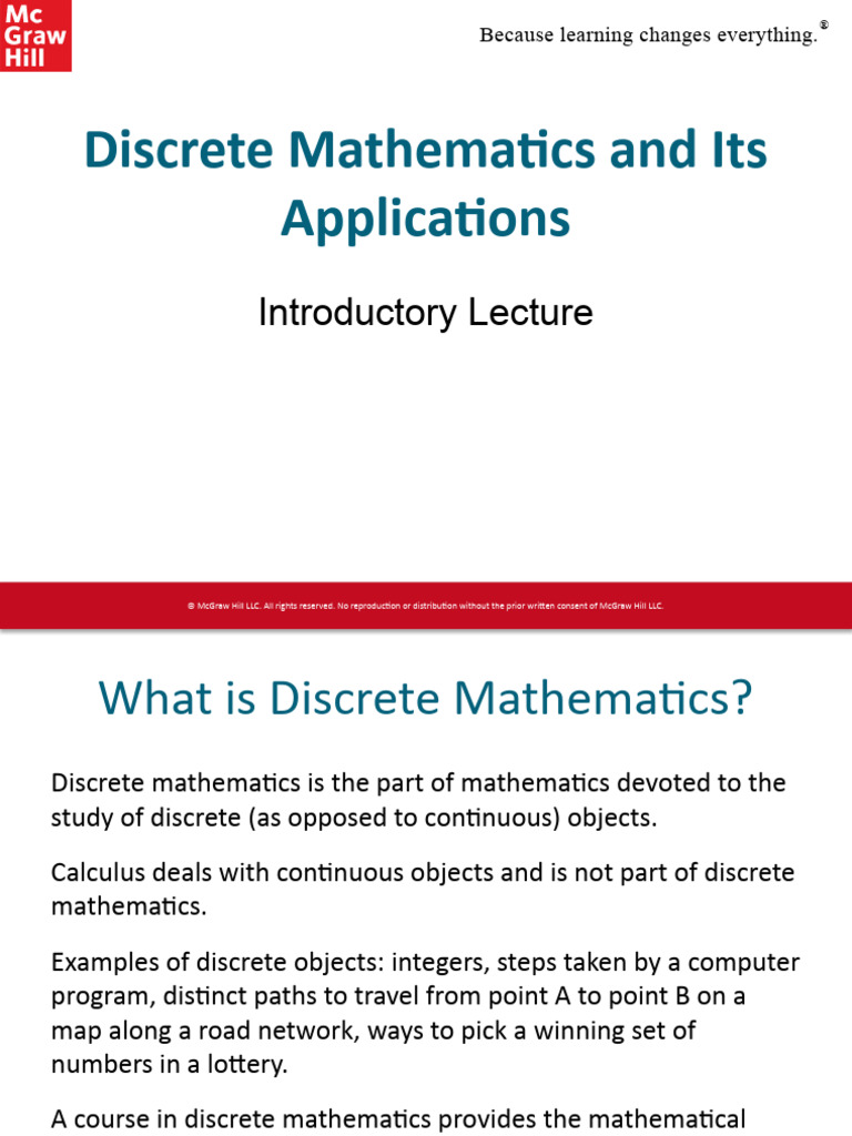 Rosen 8e Ch00 Access | PDF | Discrete Mathematics | Mathematics