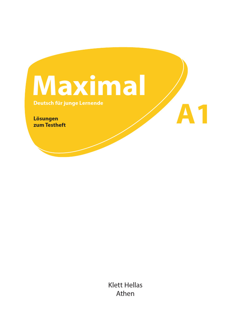 MAXIMAL A1 TH Loesungen Final | PDF