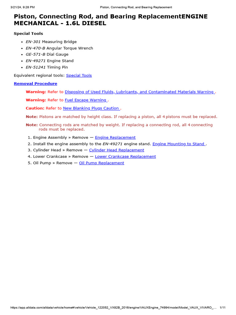 R9M Bottom Engine Crankshaft Details | PDF | Piston | Internal ...