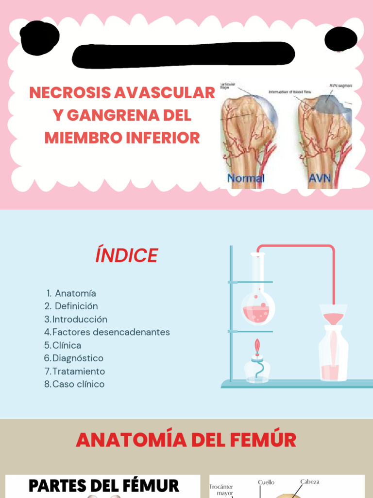 Necrosis Avascular y Gangrena en Miembros | PDF | Hueso | Artritis