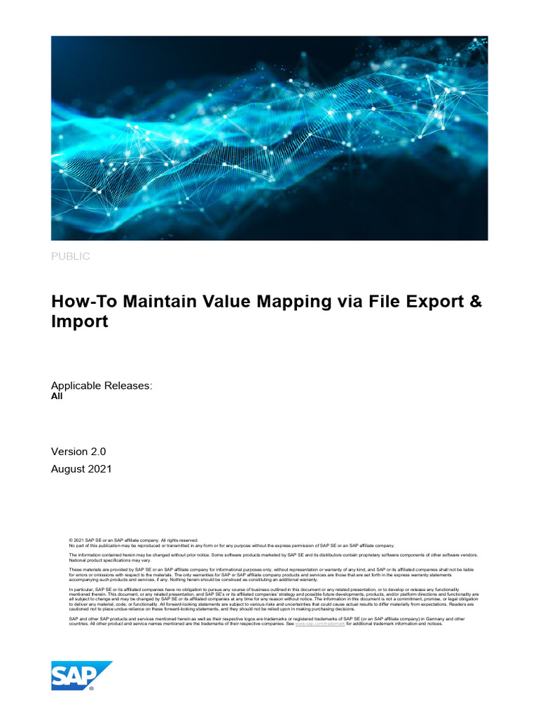 Value Mapping Maintenance in SAP MDG | PDF | Computing | Information ...