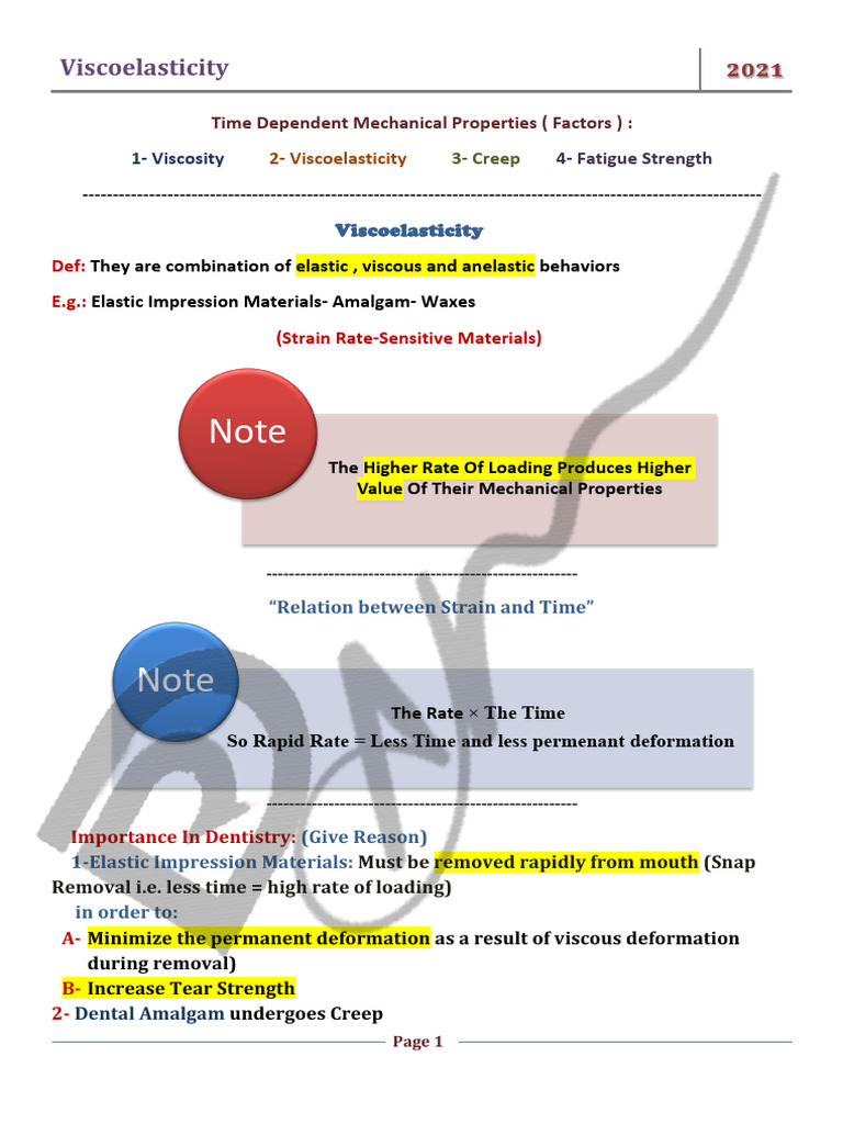 Viscoelasticity-2021 | PDF