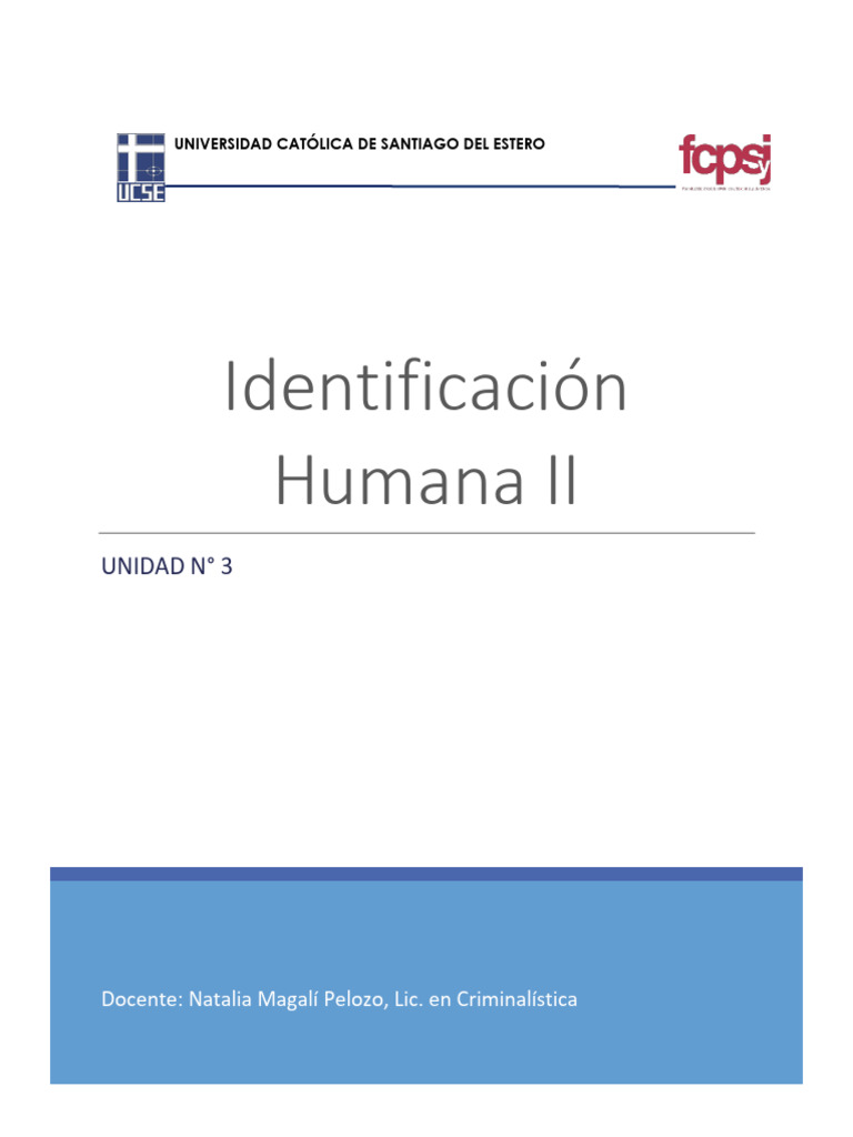 Unidad N 3 | PDF | Pie | Huella dactilar
