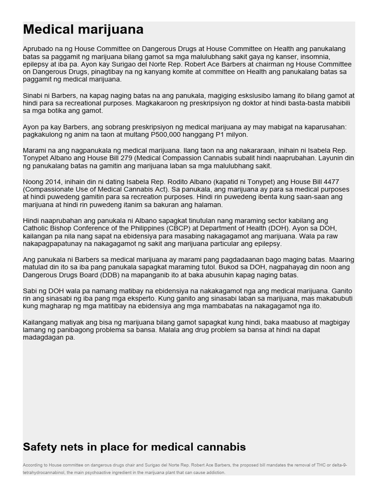 Medical Marijuana | PDF