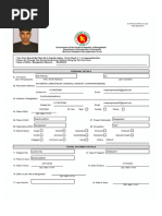 Bangladesh NVR Application Form | PDF | Travel Visa | Passport